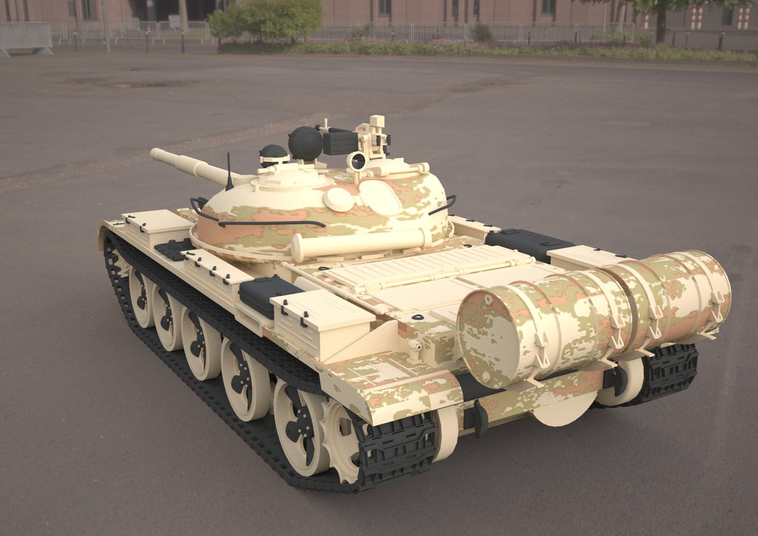 T62 Military Tank 3D Model - TurboSquid 2069534