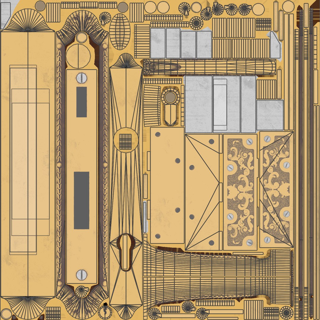 Door Handle Gold Classic 3D Model - TurboSquid 2364764