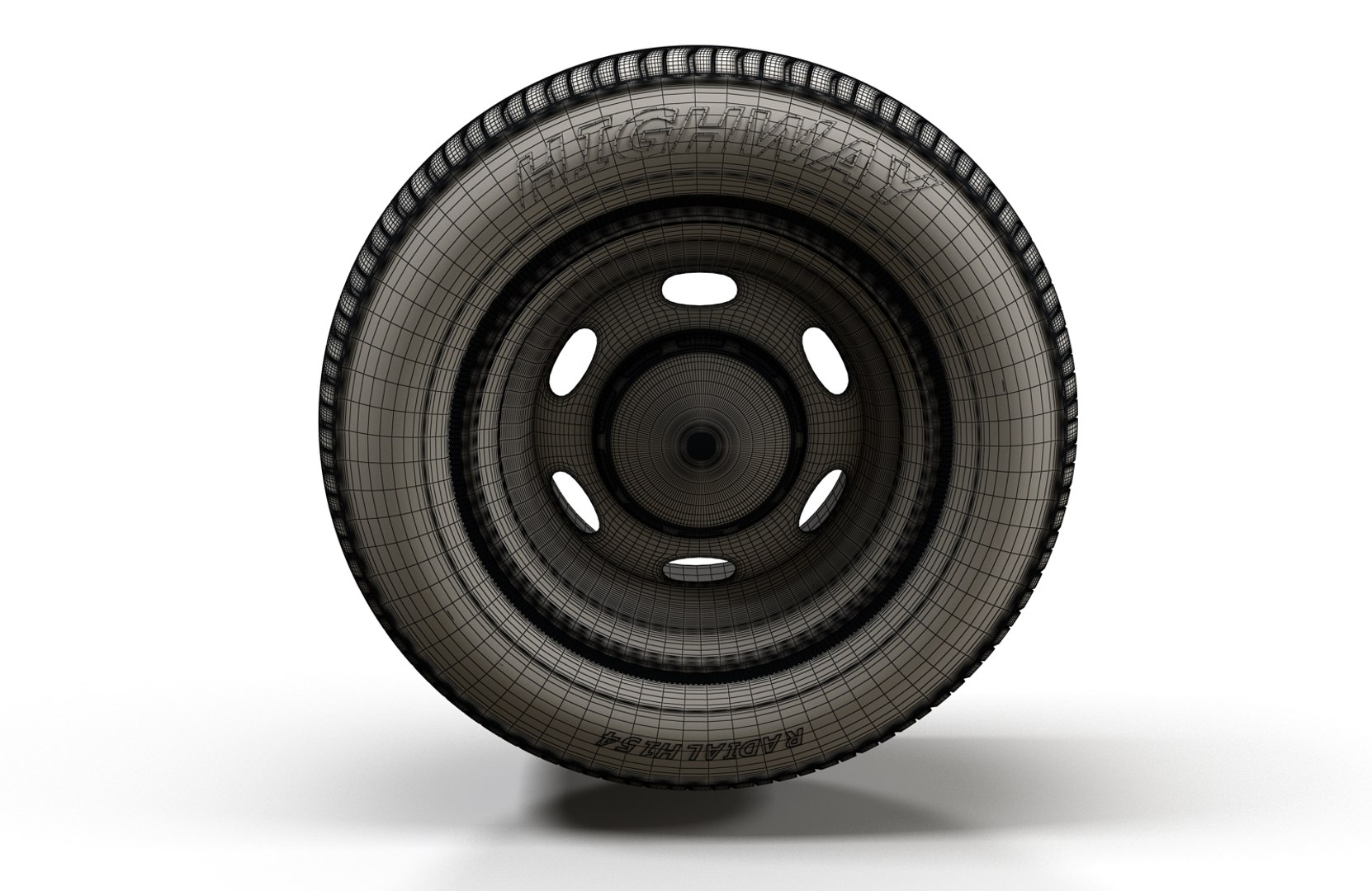 3D police car wheel tire - TurboSquid 1629743