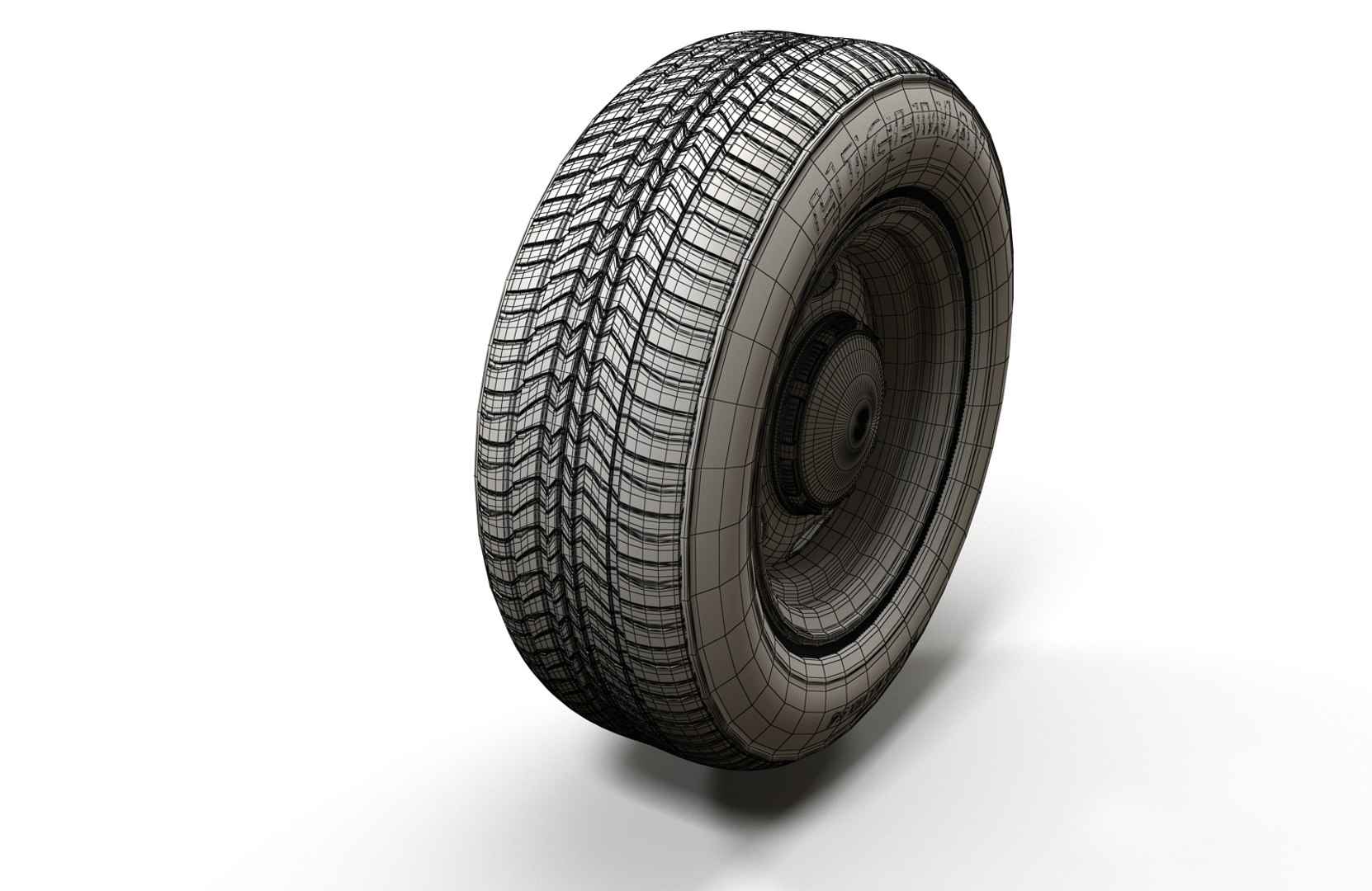 3D police car wheel tire - TurboSquid 1629743