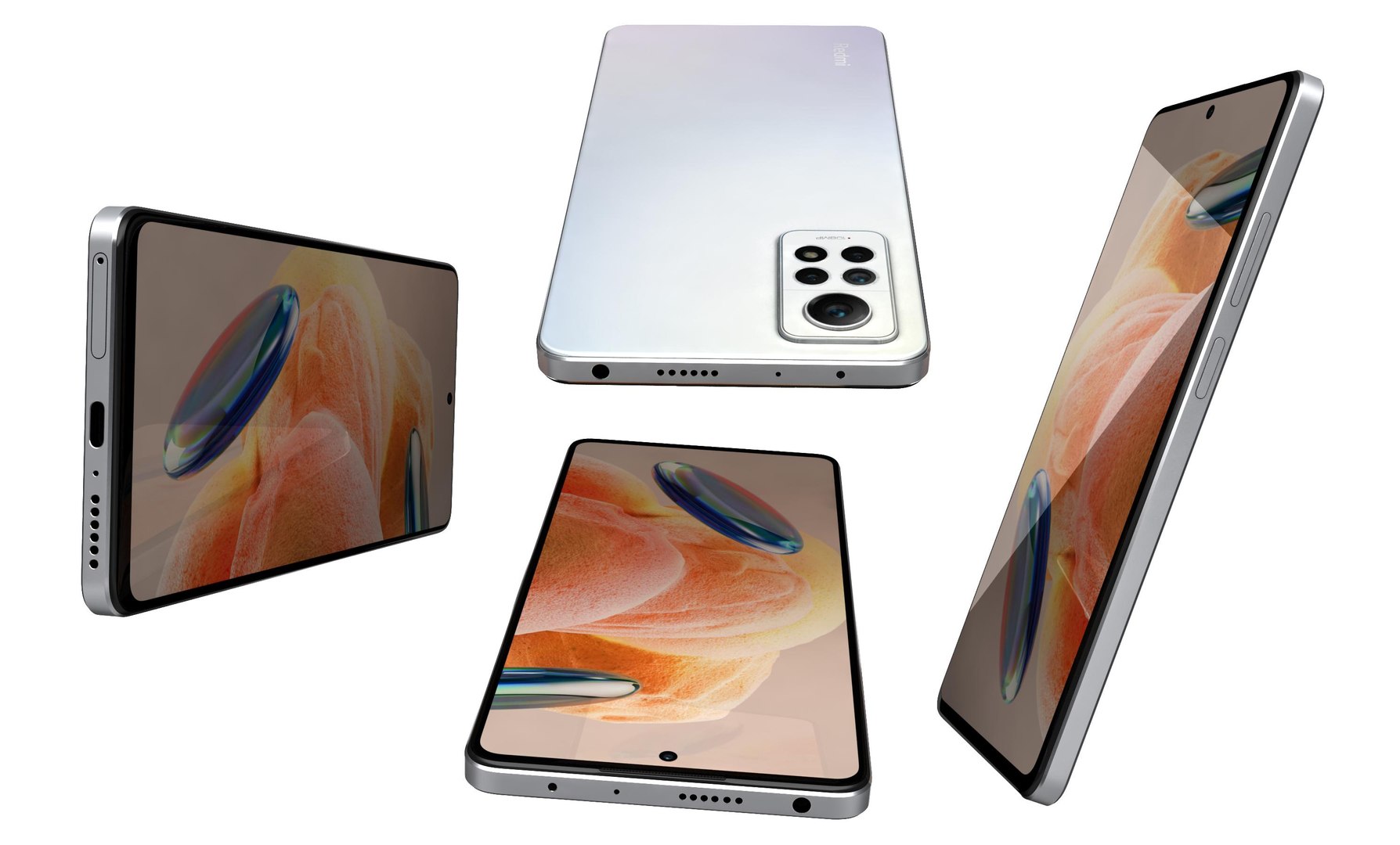 3D Xiaomi Redmi Note 12 Pro 4G White - TurboSquid 2056577