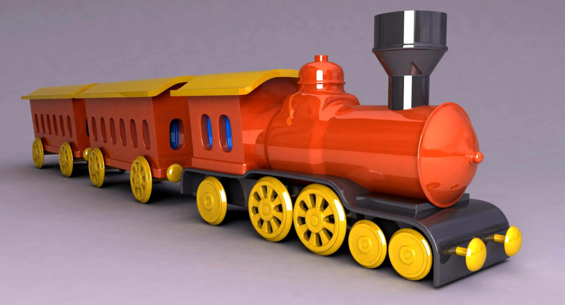 toy train 3d model