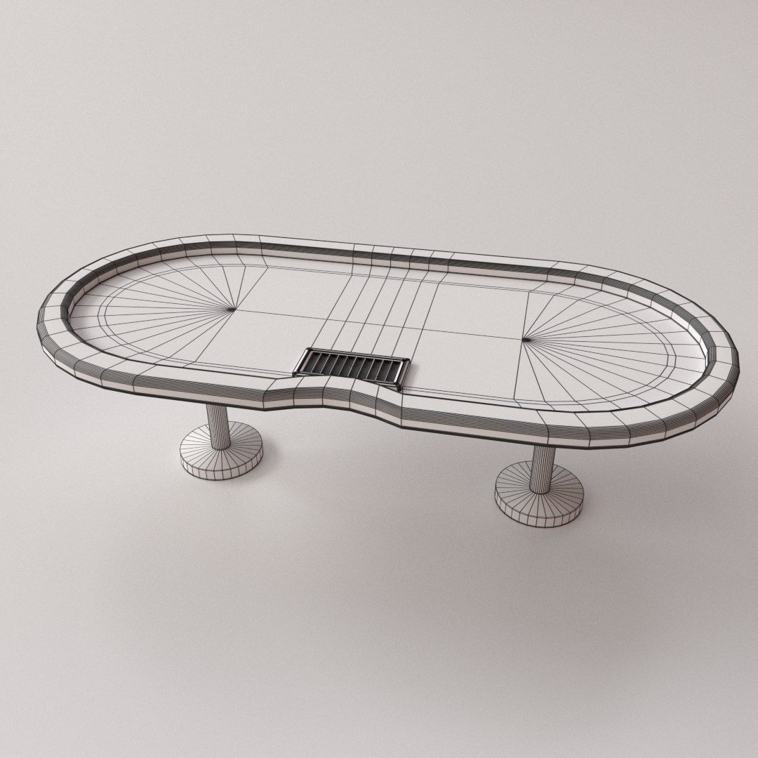 3D model poker table - TurboSquid 1633401
