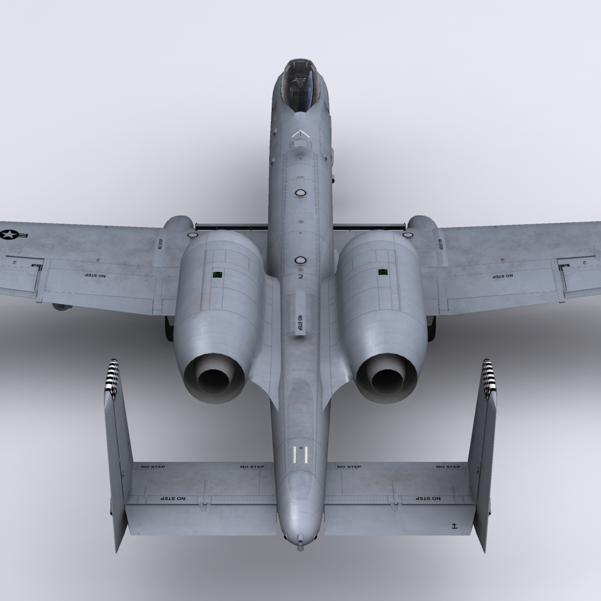 3d model a-10 thunderbolt ii a-10c