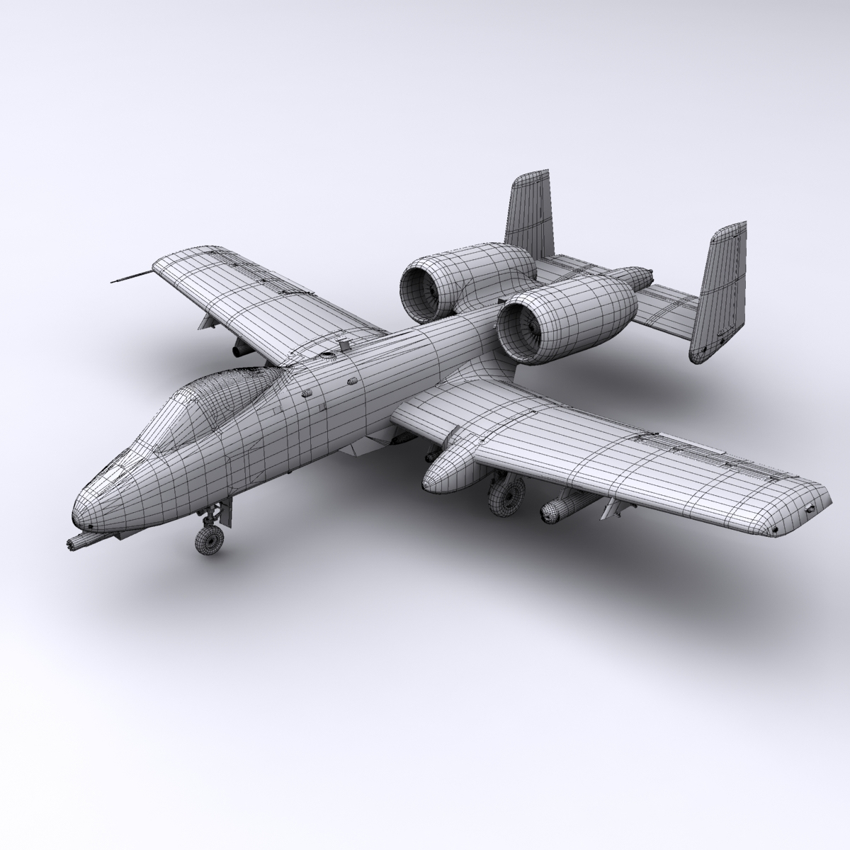 3d model a-10 thunderbolt ii a-10c