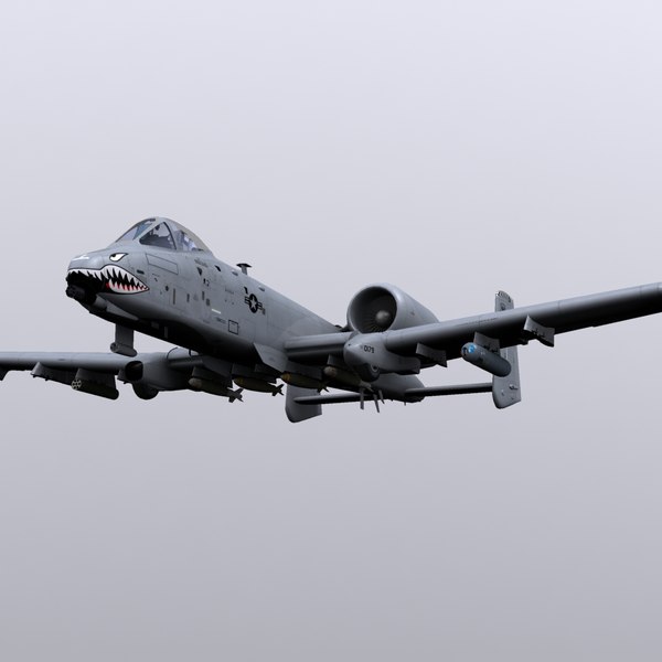 3d model a-10 thunderbolt ii a-10c
