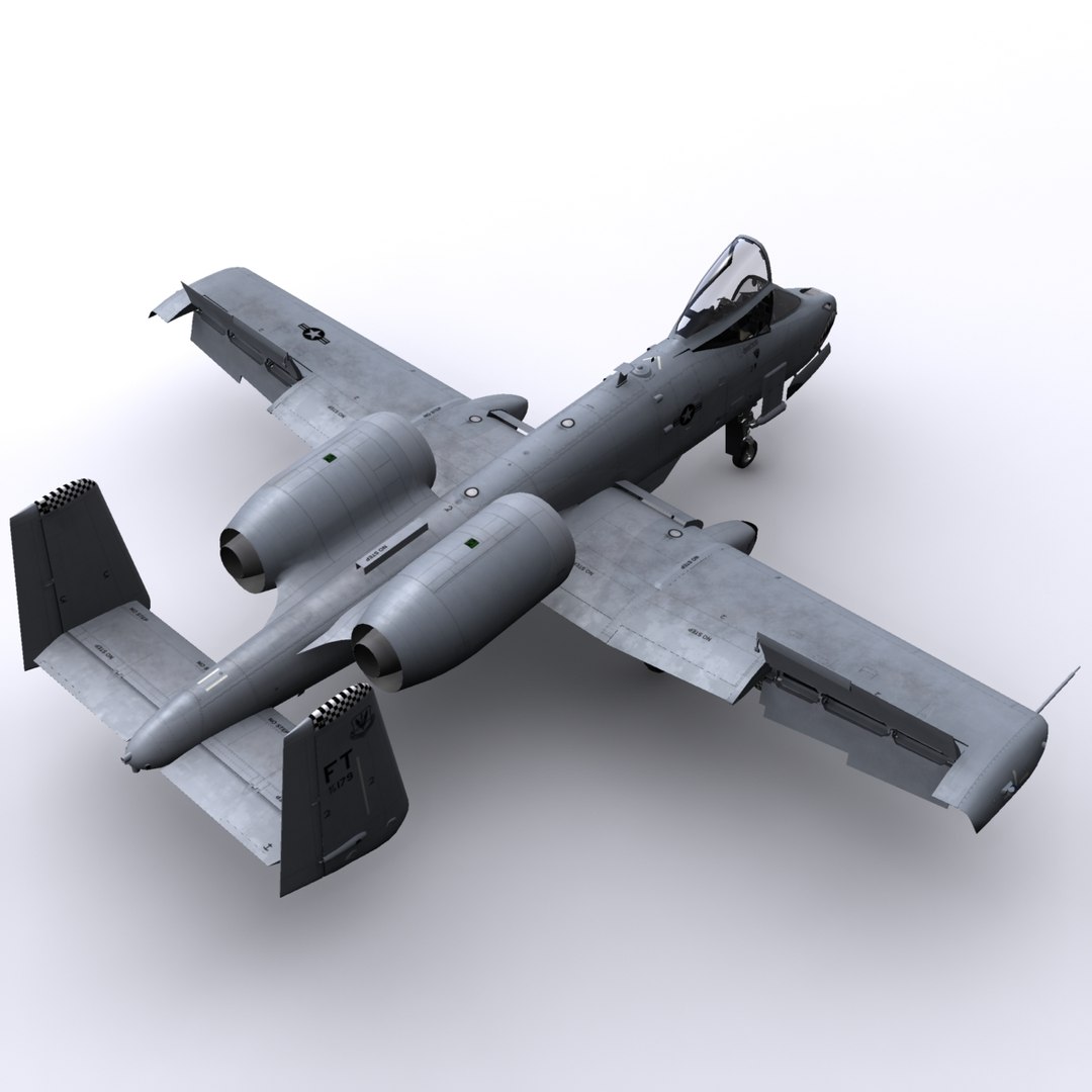 3d Model A-10 Thunderbolt Ii A-10c