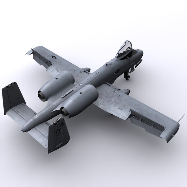 3d model a-10 thunderbolt ii a-10c