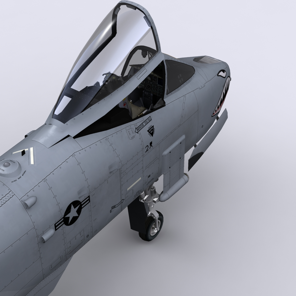 3d model a-10 thunderbolt ii a-10c