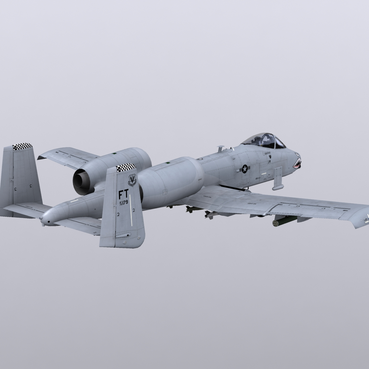 3d model a-10 thunderbolt ii a-10c