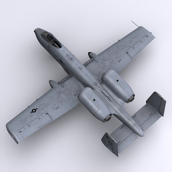 3d model a-10 thunderbolt ii a-10c