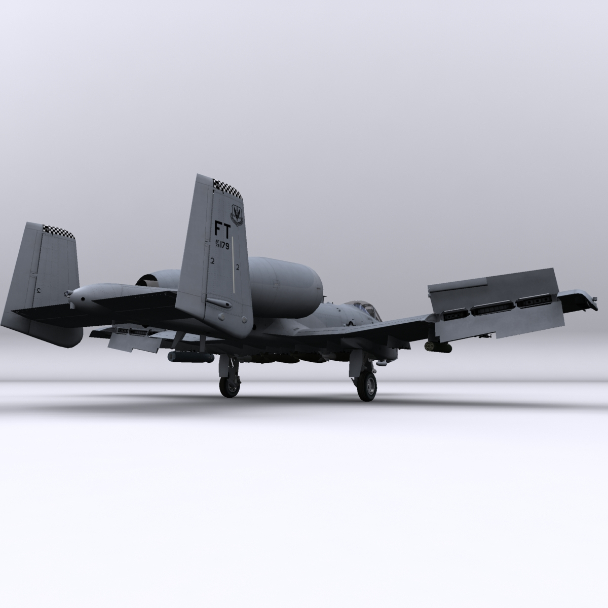 3d model a-10 thunderbolt ii a-10c