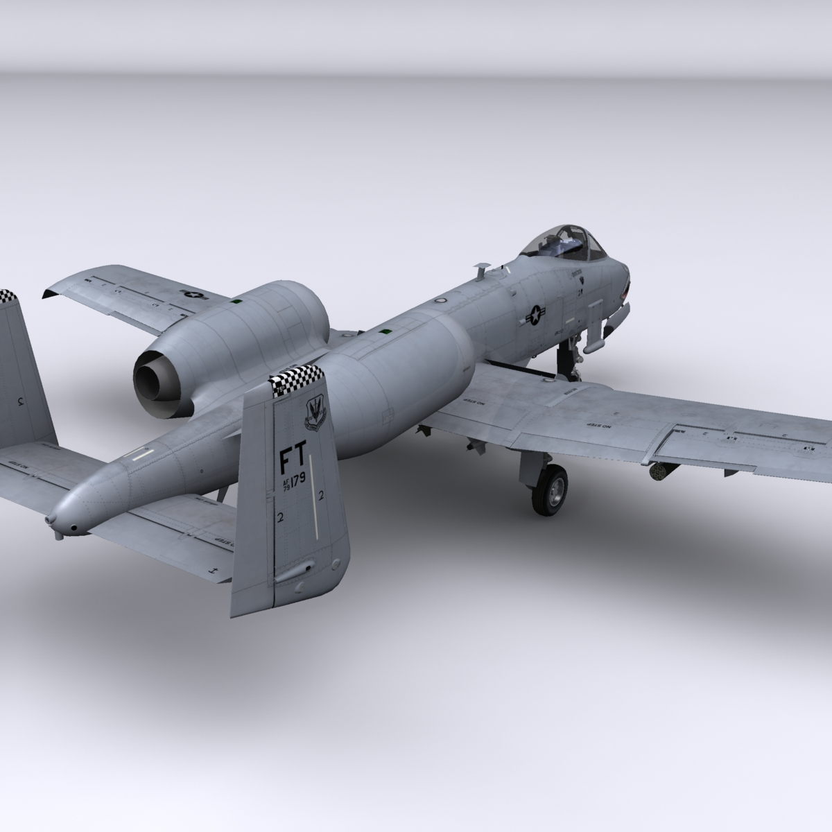 3d model a-10 thunderbolt ii a-10c