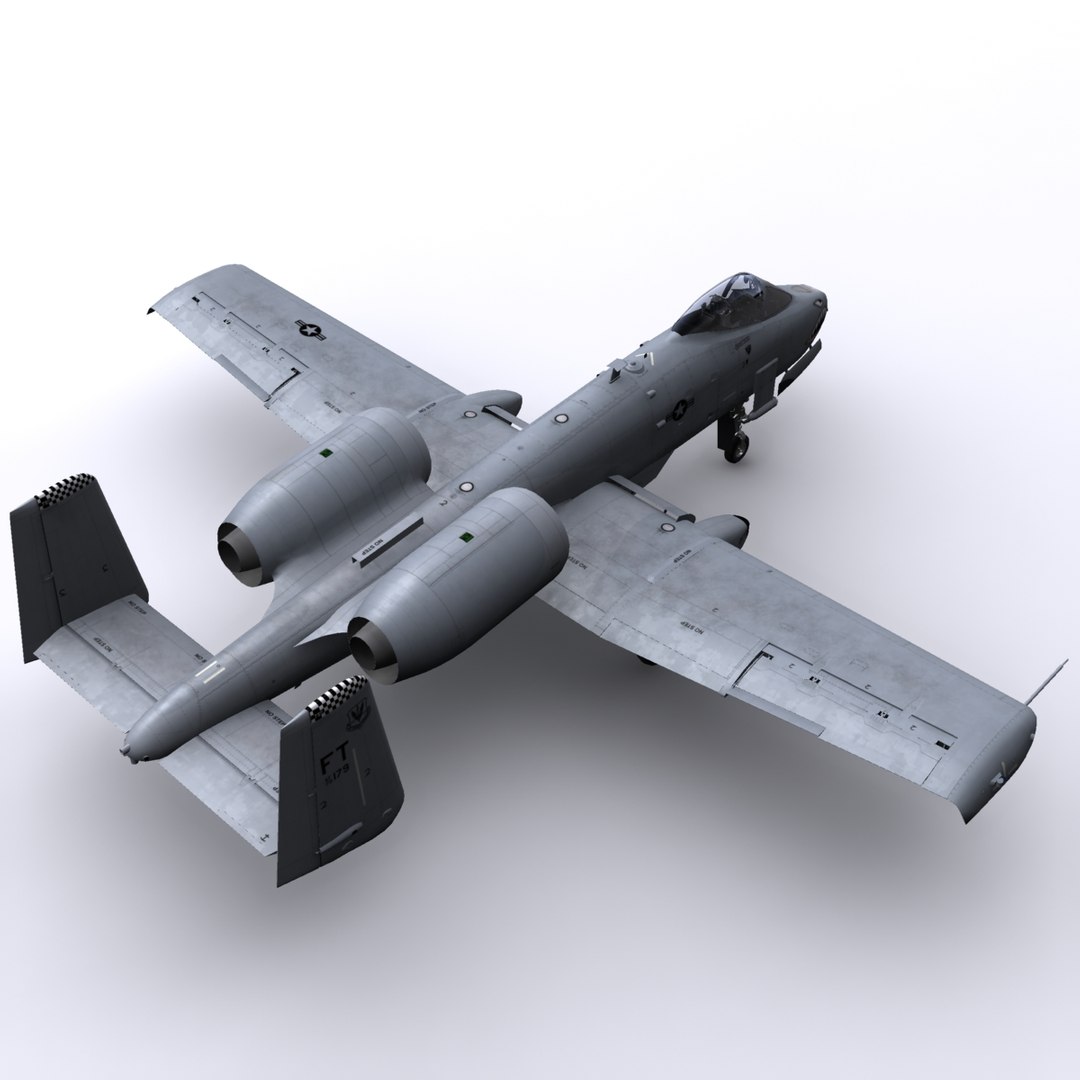 3d Model A-10 Thunderbolt Ii A-10c