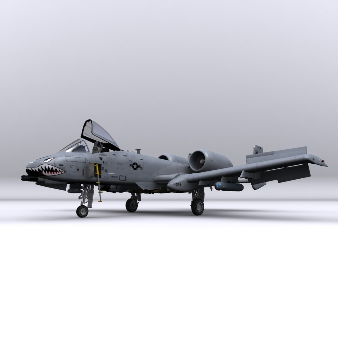 3d Model A-10 Thunderbolt Ii A-10c