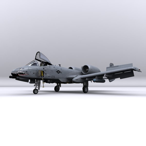 3d model a-10 thunderbolt ii a-10c
