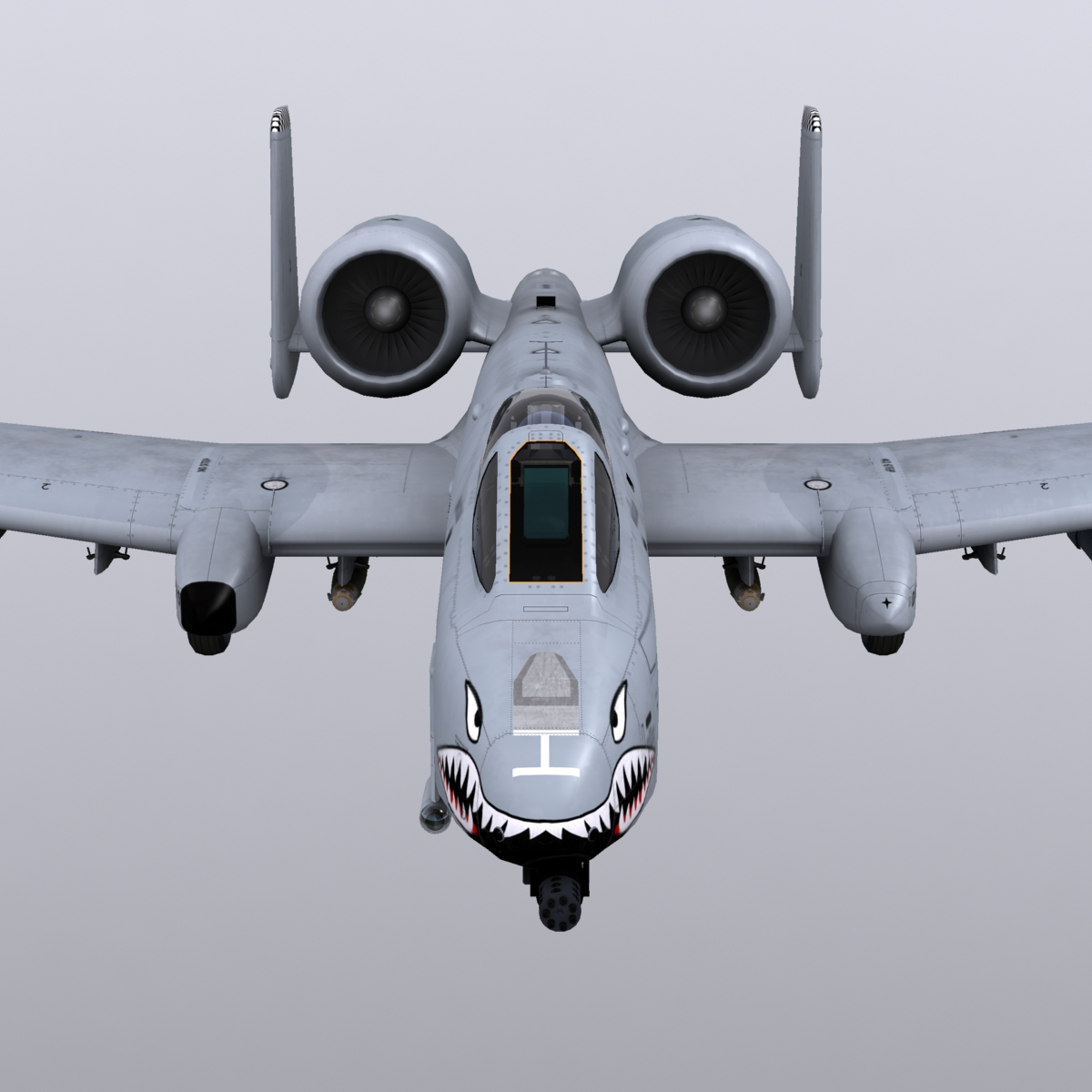 3d model a-10 thunderbolt ii a-10c