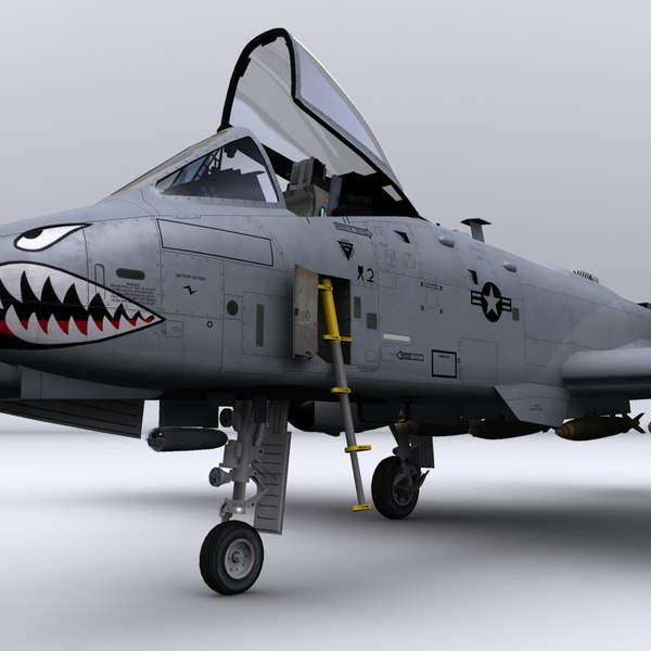 3d model a-10 thunderbolt ii a-10c