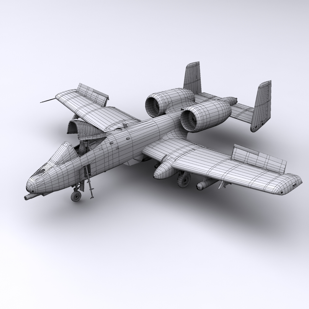 3d model a-10 thunderbolt ii a-10c