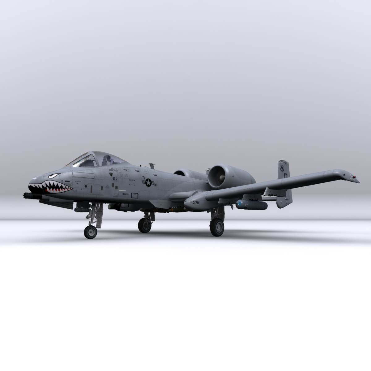 3d model a-10 thunderbolt ii a-10c
