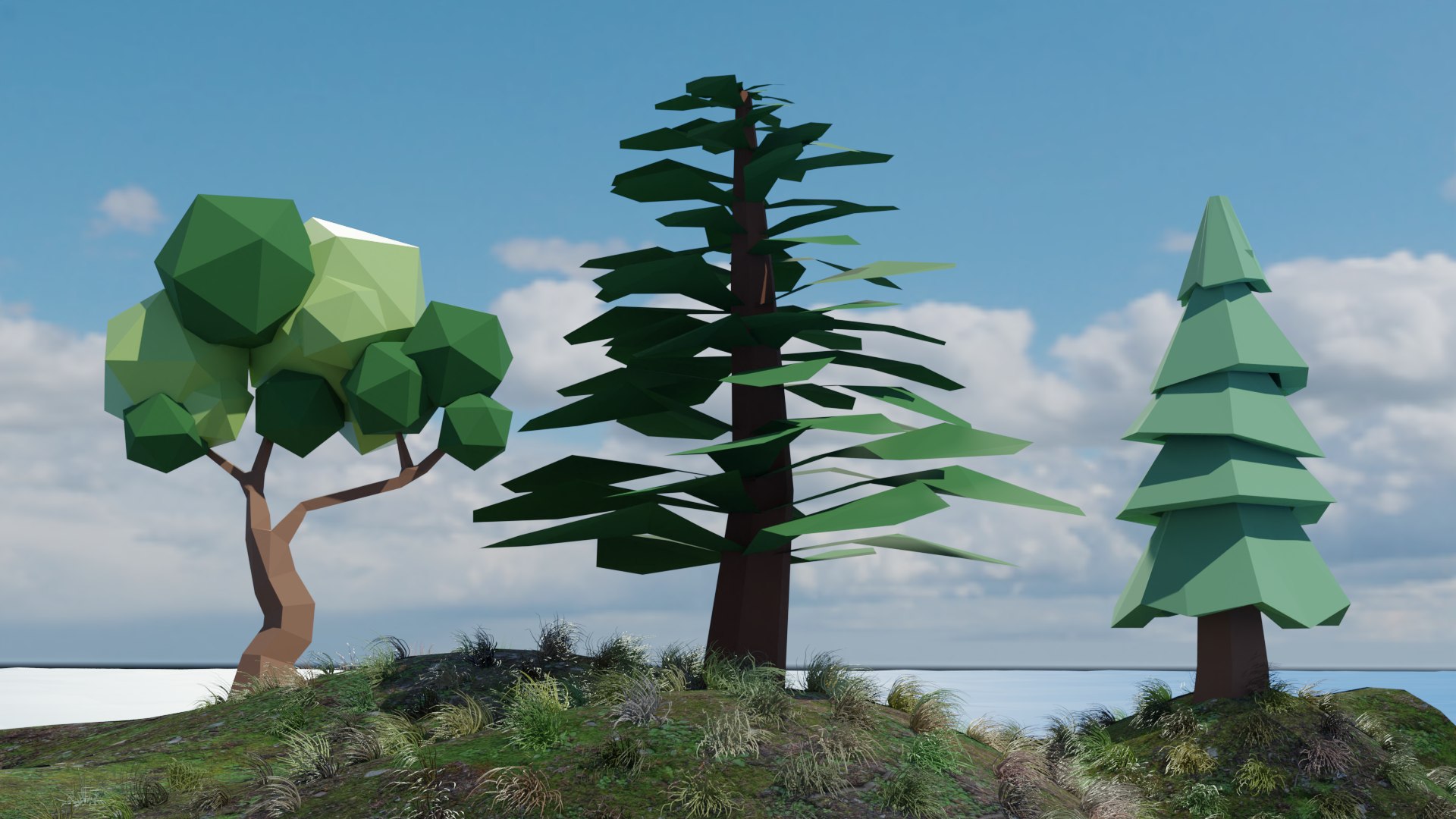 3D 3D LowPoly Trees Pack - TurboSquid 1984693