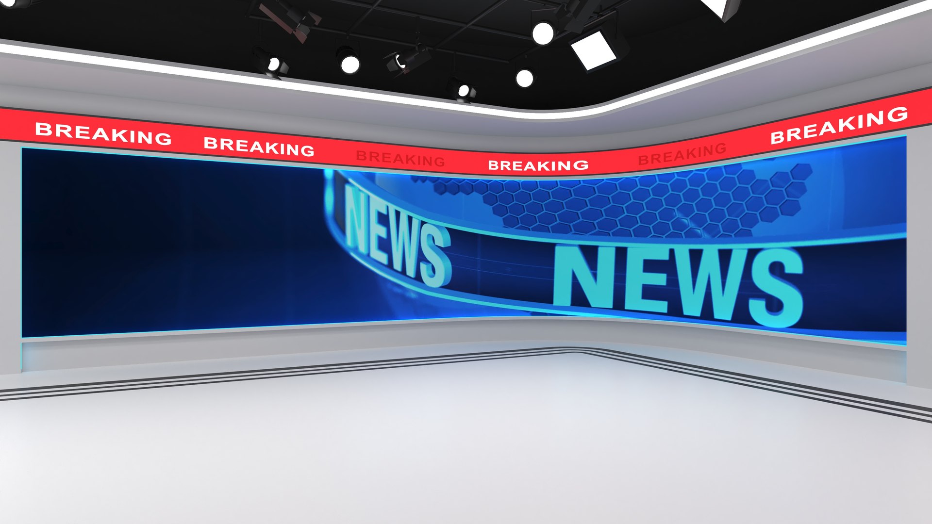 News Set 3D Model - TurboSquid 2063138