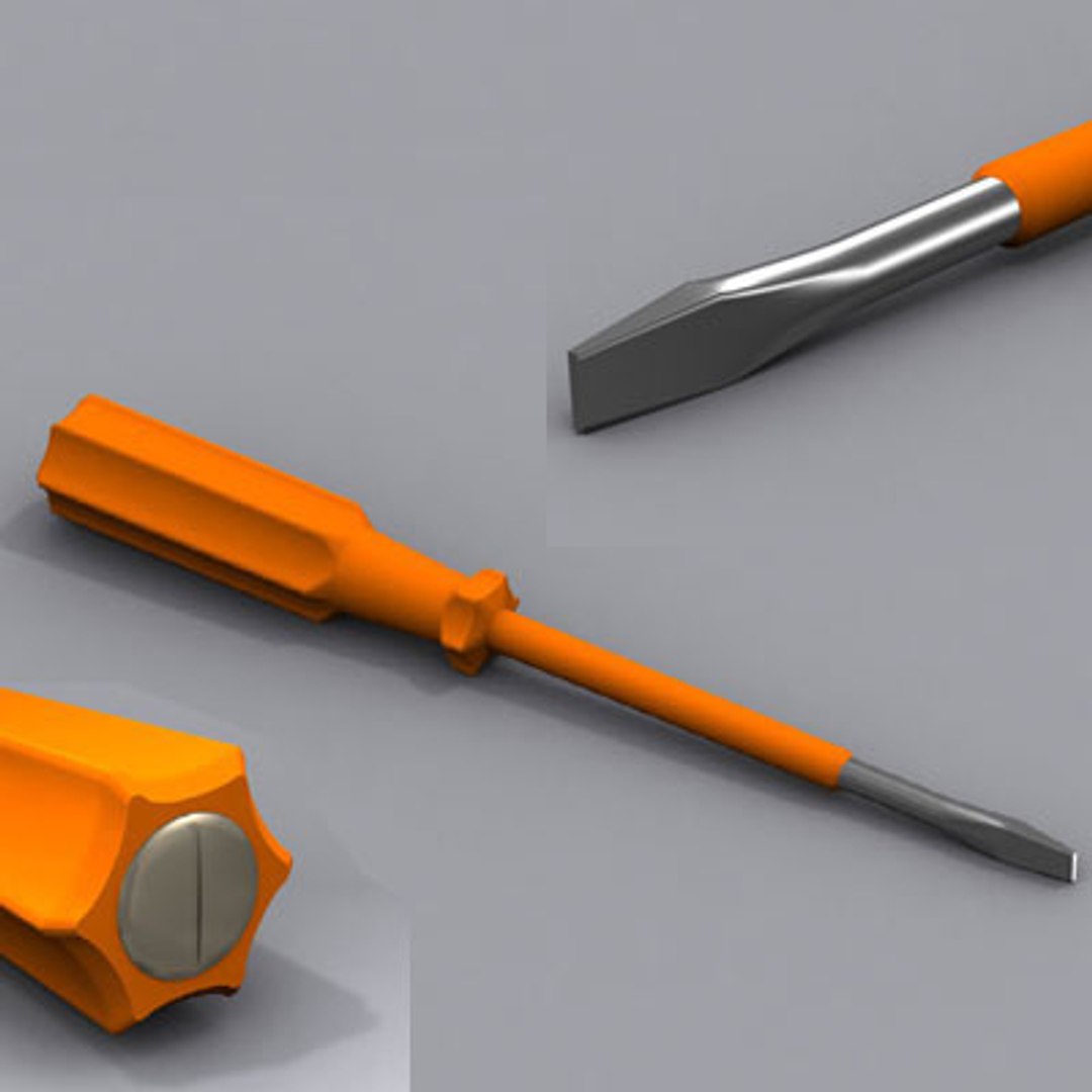 3d Screwdriver Screw