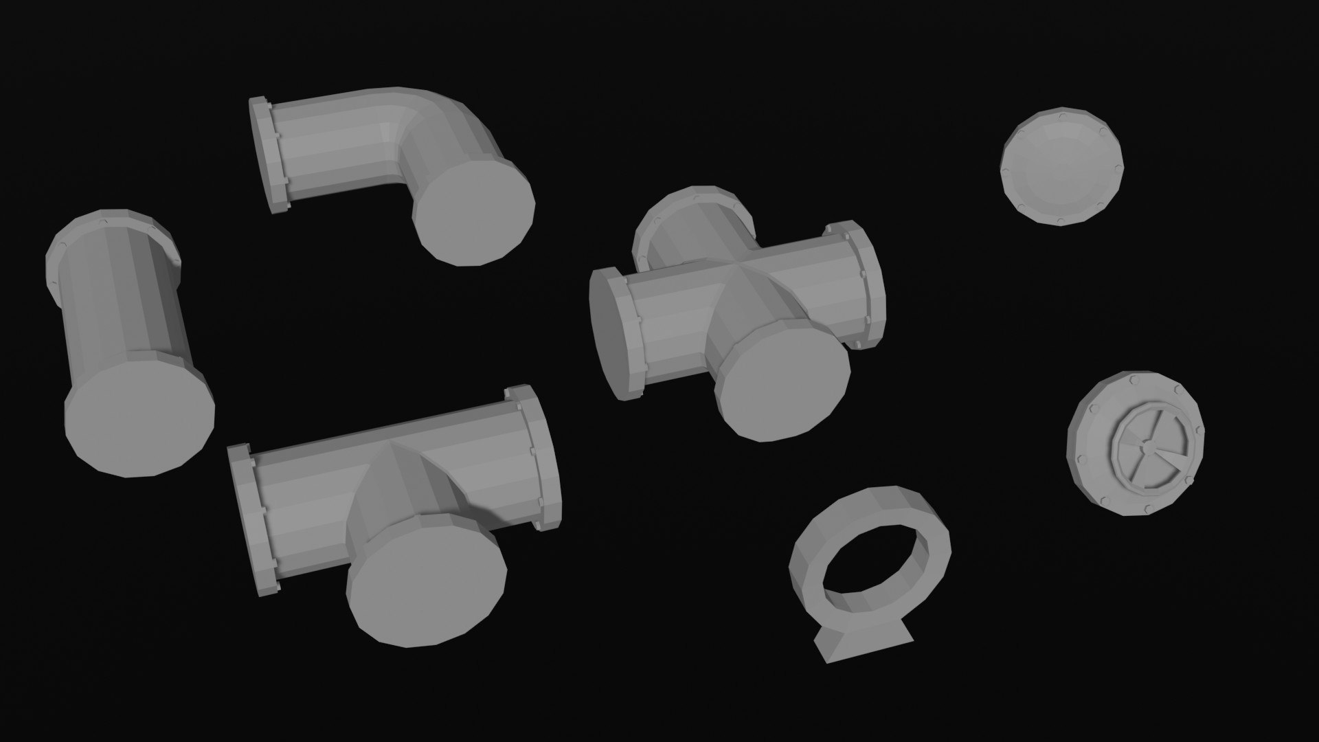 Industrial pipes model - TurboSquid 2131276