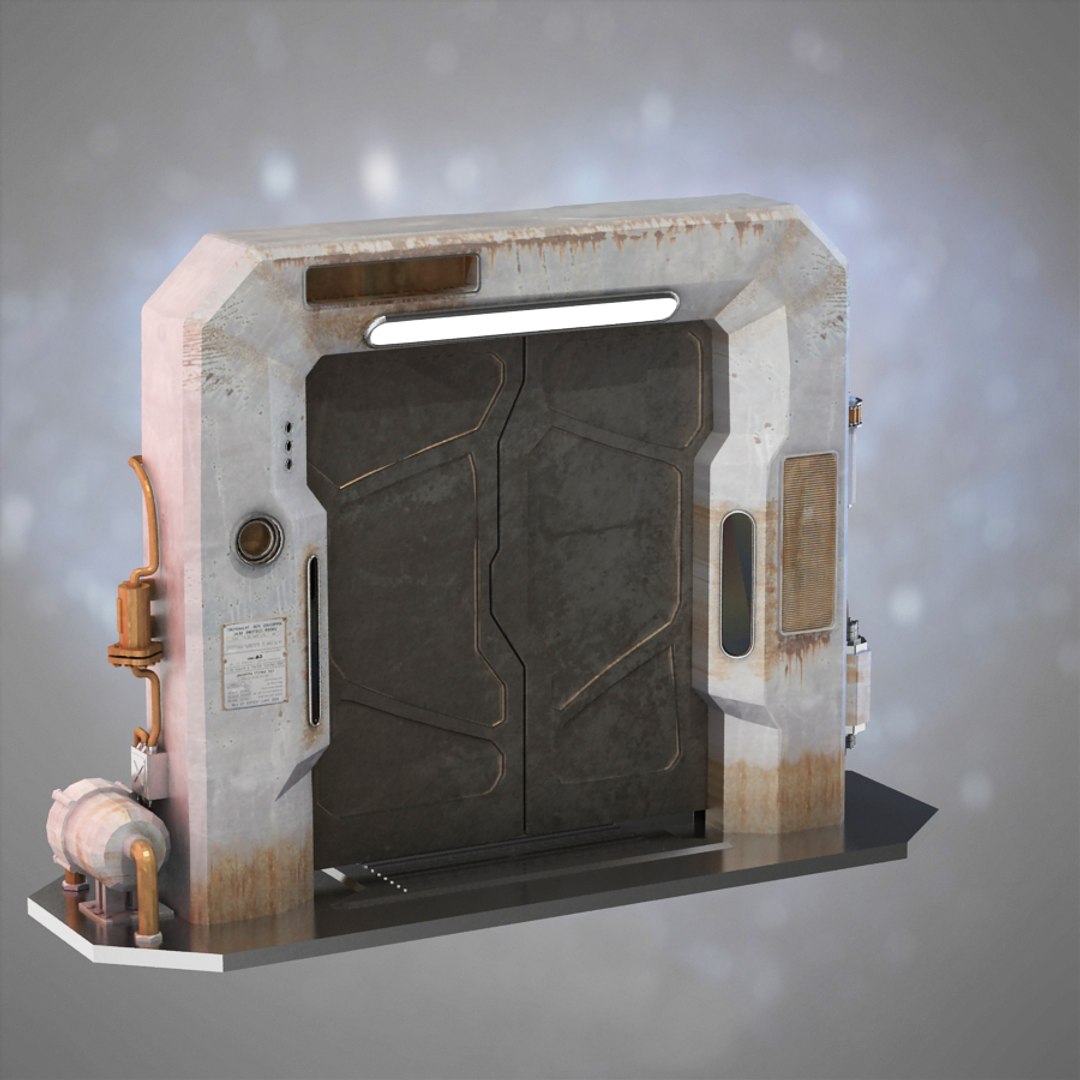 Sci-fi Door 3d Model
