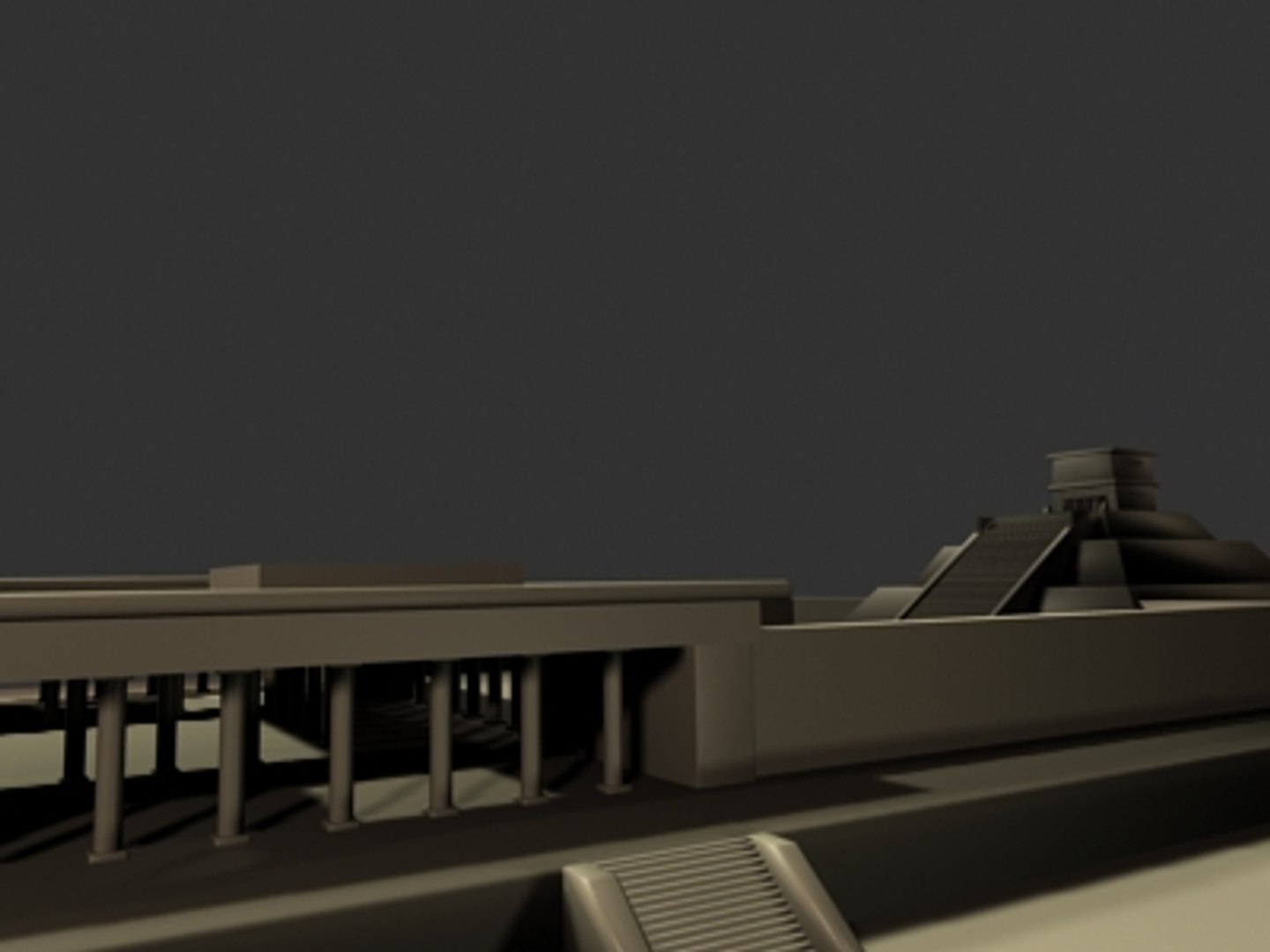 Architecture Aztecs 3d Model