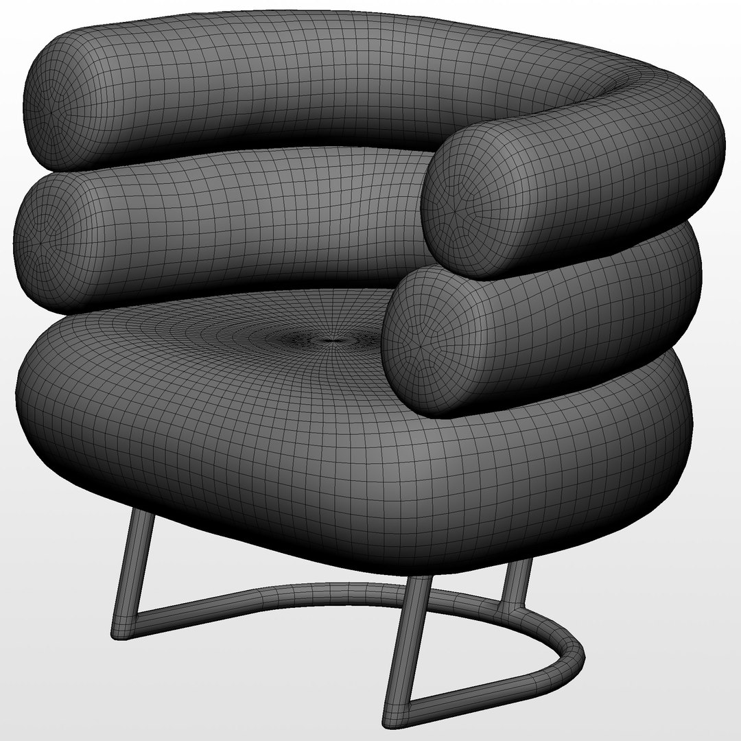 3d model design chair bibendum eileen