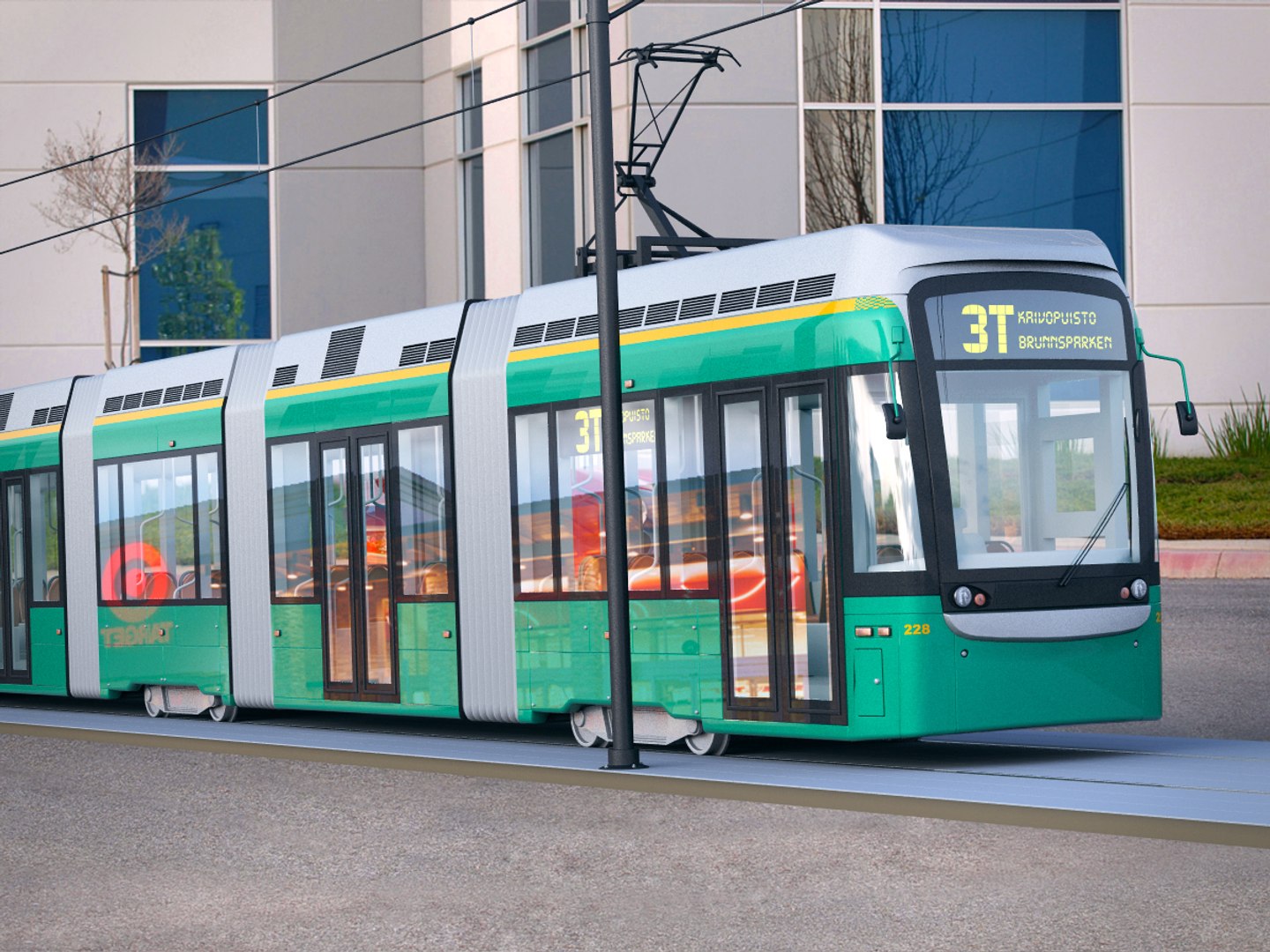 3d Variotram Helsinki Model