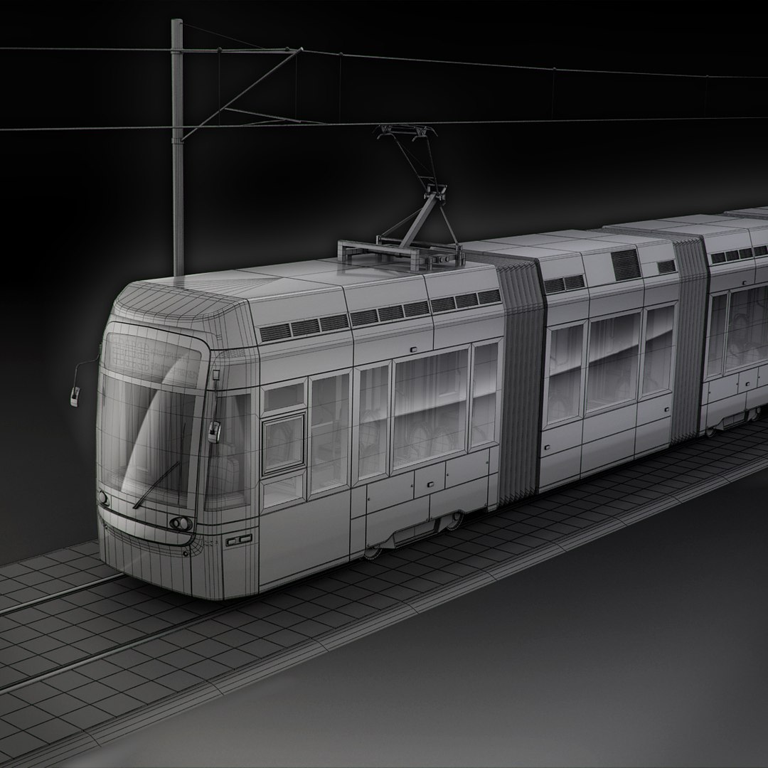 3d Variotram Helsinki Model