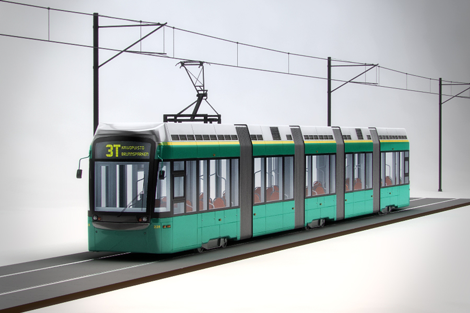3d Variotram Helsinki Model