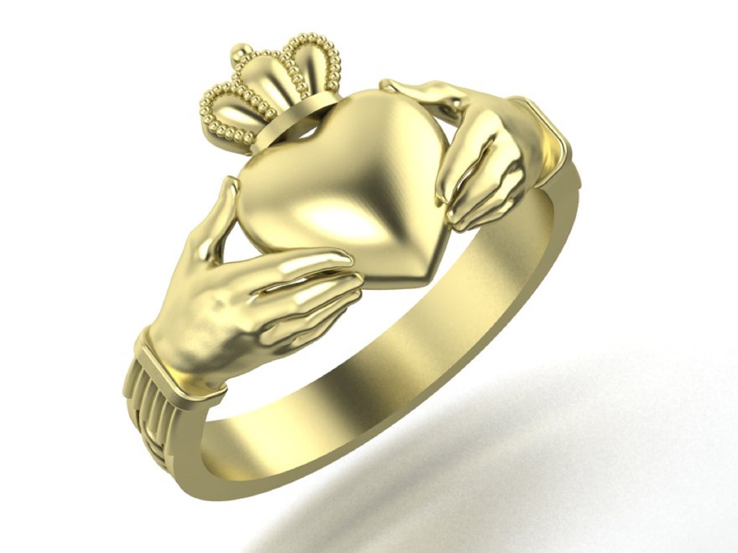 3D Claddagh Ring Number Model - TurboSquid 1673108