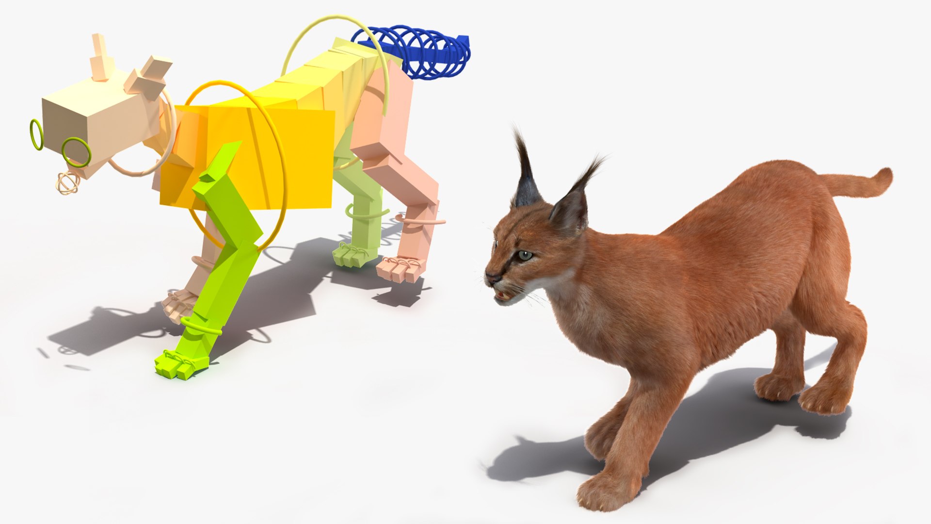 Caracal Fur Rigged 3D model - TurboSquid 2183317