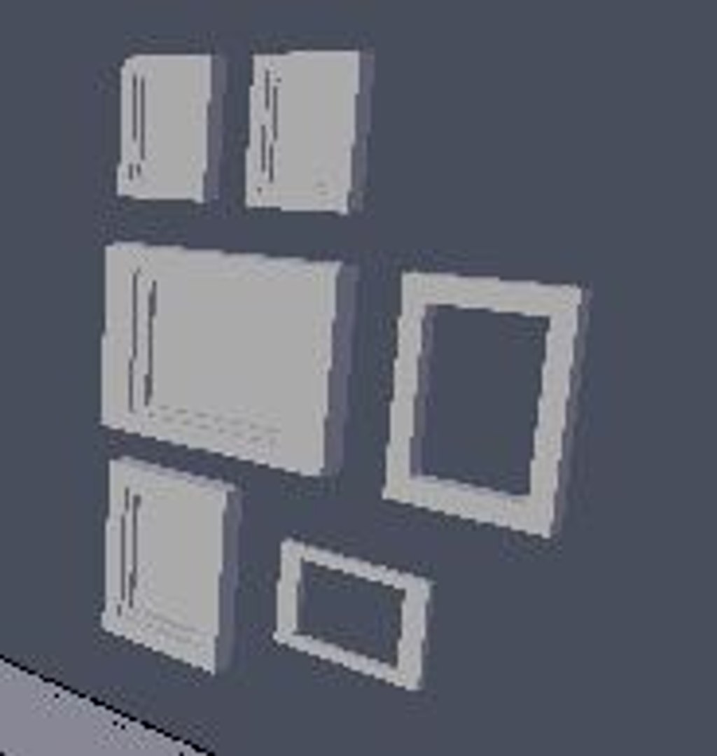 Free picture frame set model - TurboSquid 1208724