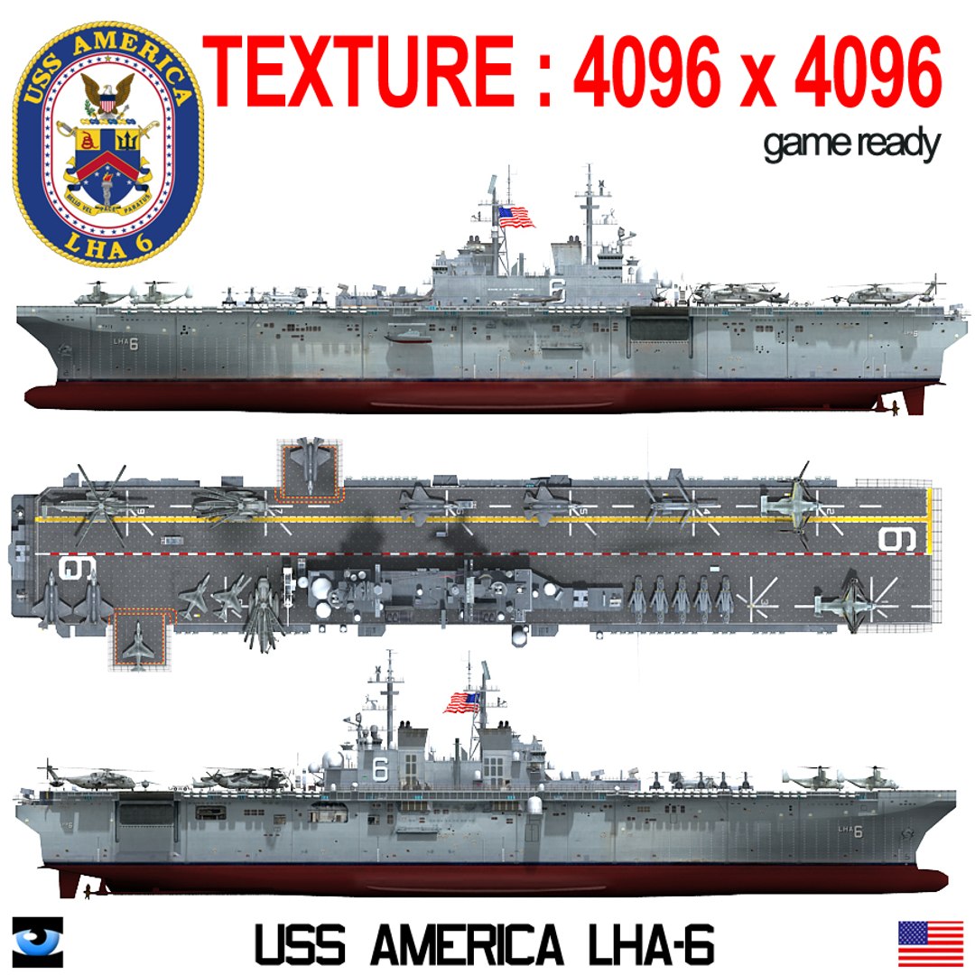 uss america lha-6 3ds