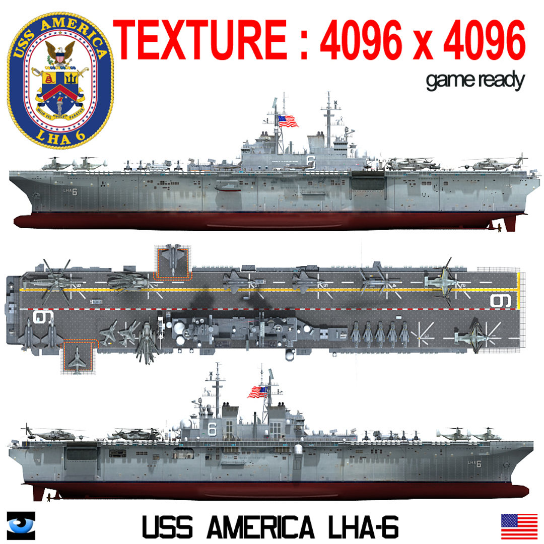 uss america lha-6 3ds
