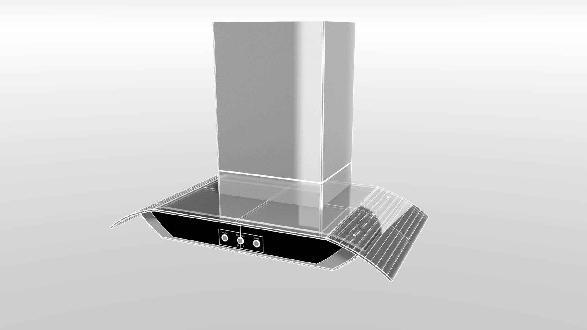 Kitchen cooking hood 3D model - TurboSquid 1841984