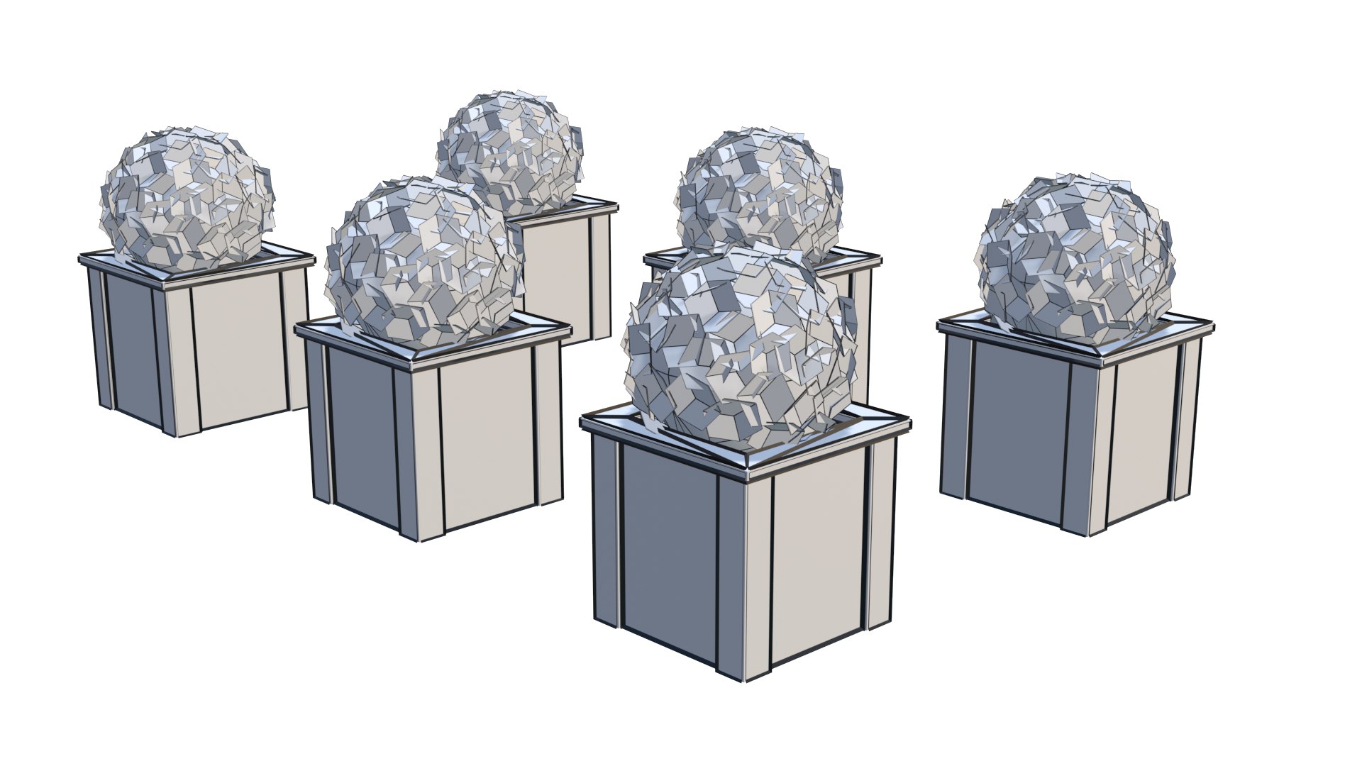 3D Potted Plants 3D Model - TurboSquid 2305098