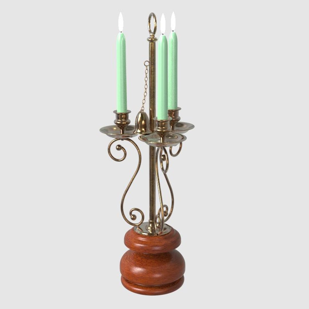 3D Candlestick - TurboSquid 1667215