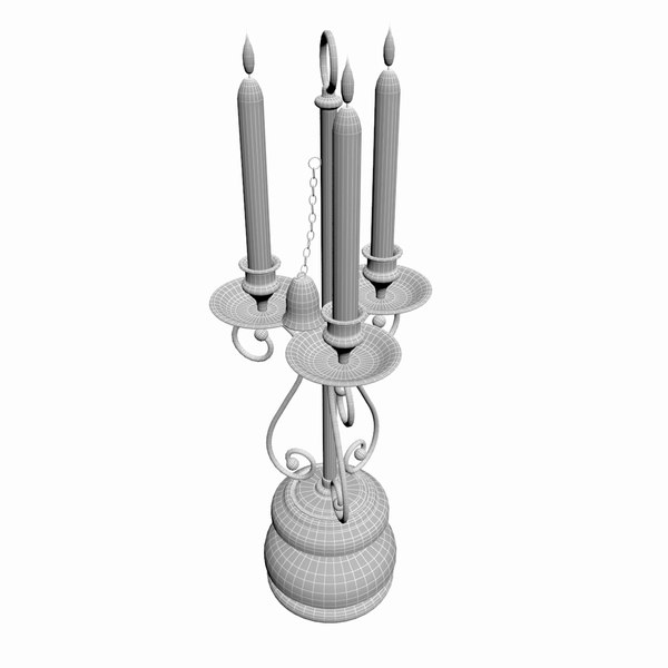 3D candlestick - TurboSquid 1667215