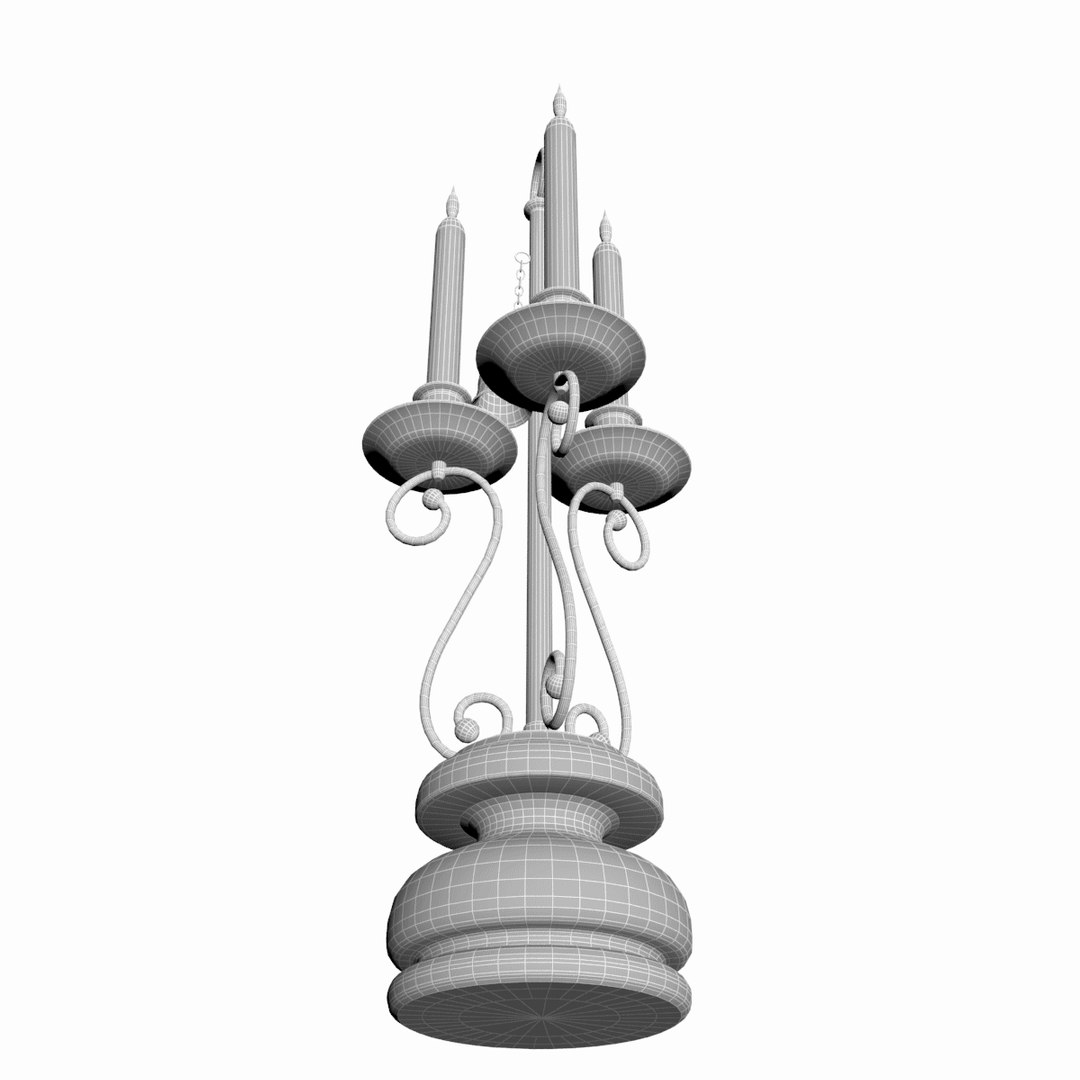 3D Candlestick - TurboSquid 1667215