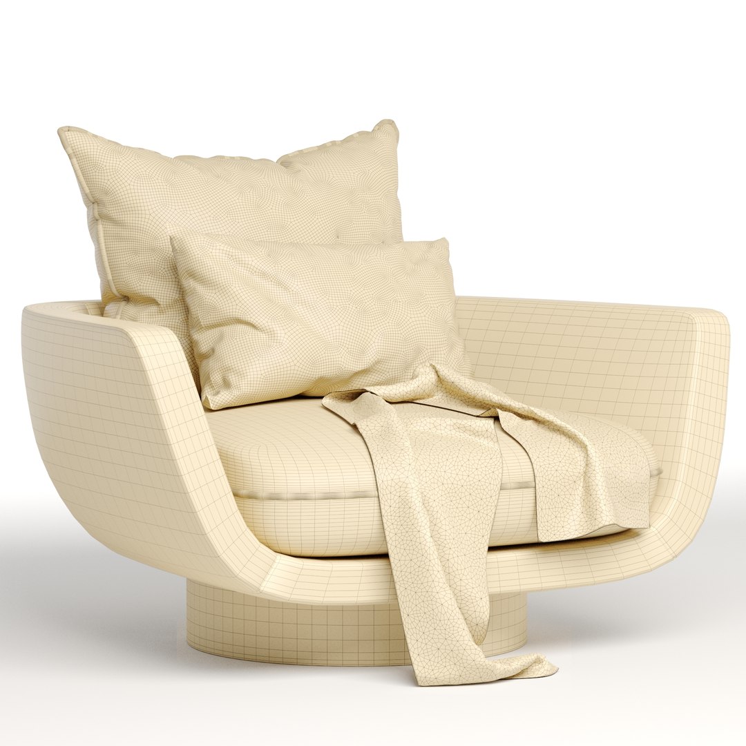 3D Model Rua Ipanema Lounge Chair - TurboSquid 2142174