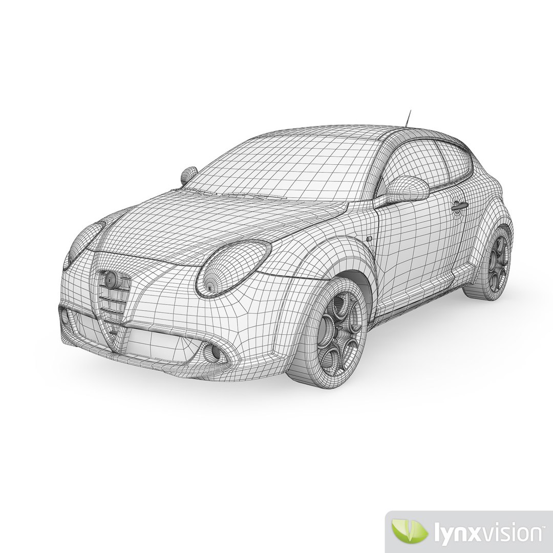 3d Alfa Romeo Mito Model