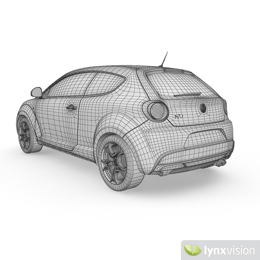 3d Alfa Romeo Mito Model