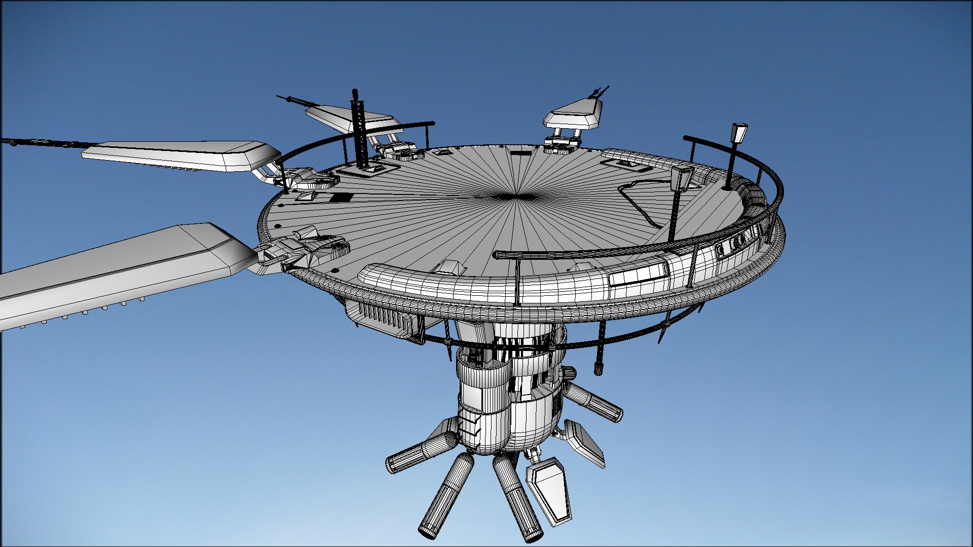 3D SCI - FI Helipad model - TurboSquid 1815824