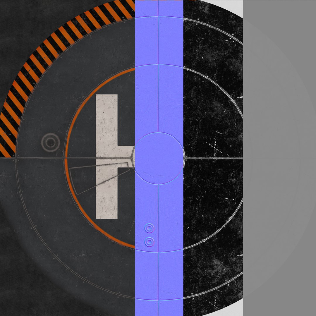 3D SCI - FI Helipad model - TurboSquid 1815824