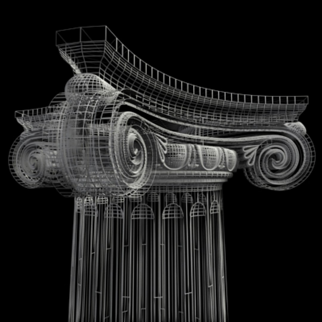 Ionic Columns 3d 3ds